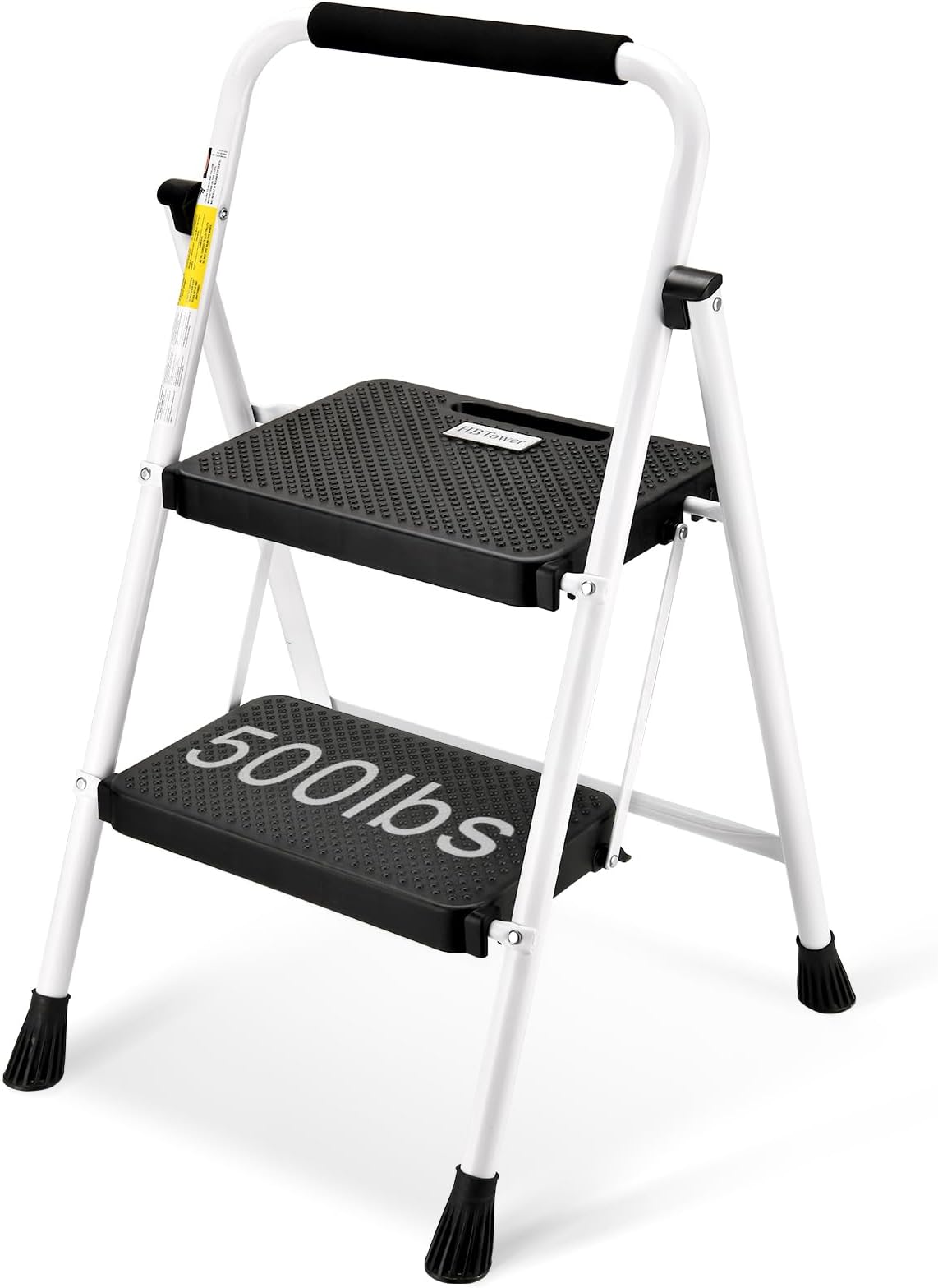 HBTower 2 Step Ladder, Step Ladder Folding with Anti-Slip Wide Pedals ...