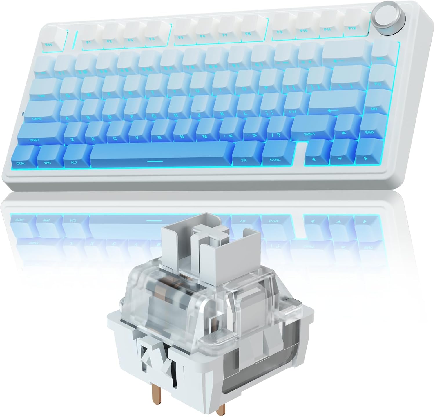 Amazon.com: AULA F75 Pro Wireless Mechanical Keyboard,75% Gasket Hot ...