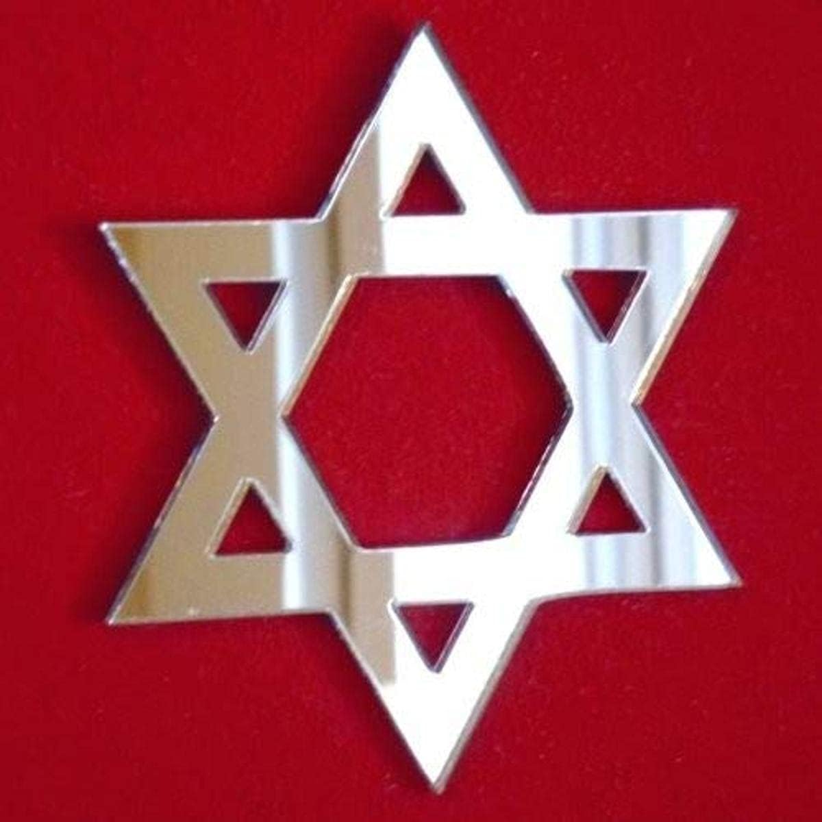 Amazon.com : Super Cool Creations Star of David Mirror - 32cm x 32cm ...