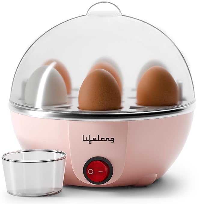 Buy Lifelong Plastic Egg Boiler for 7 Eggs, 350 Watt|3 Boiling Modes ...