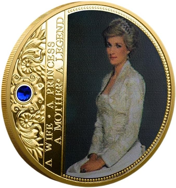 Amazon.com: Princess Diana Coin British Color UK Metal Coins for Souvenir