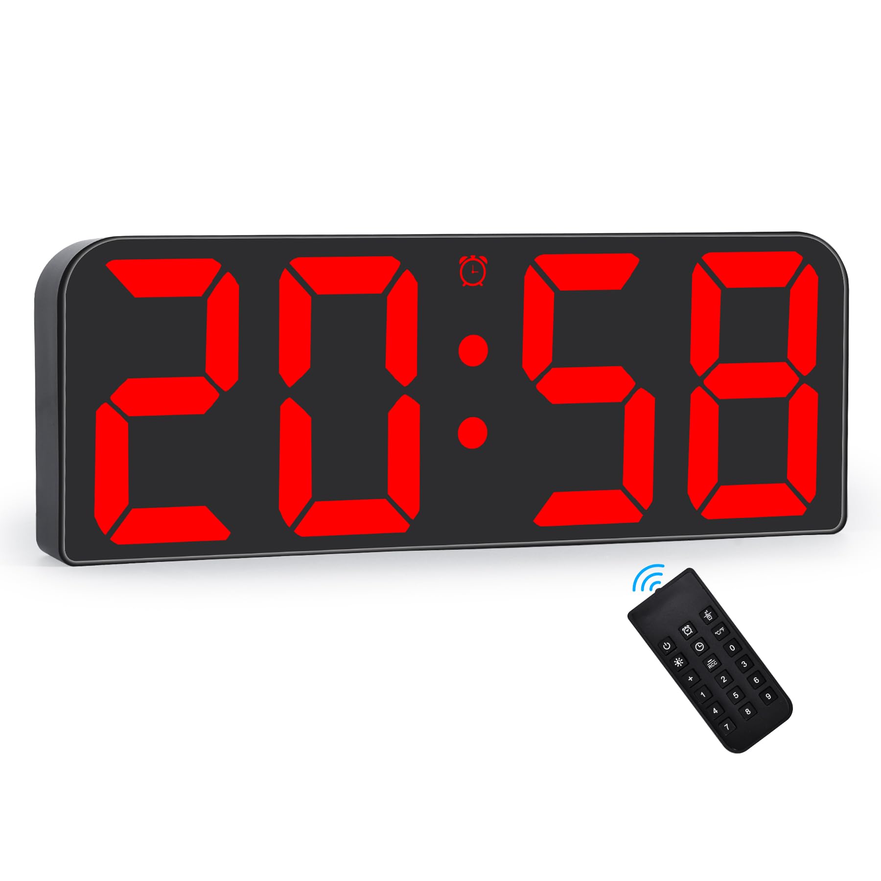 U-picks LED Wall Clock Silent,Digital Wall Clock Large Display with ...