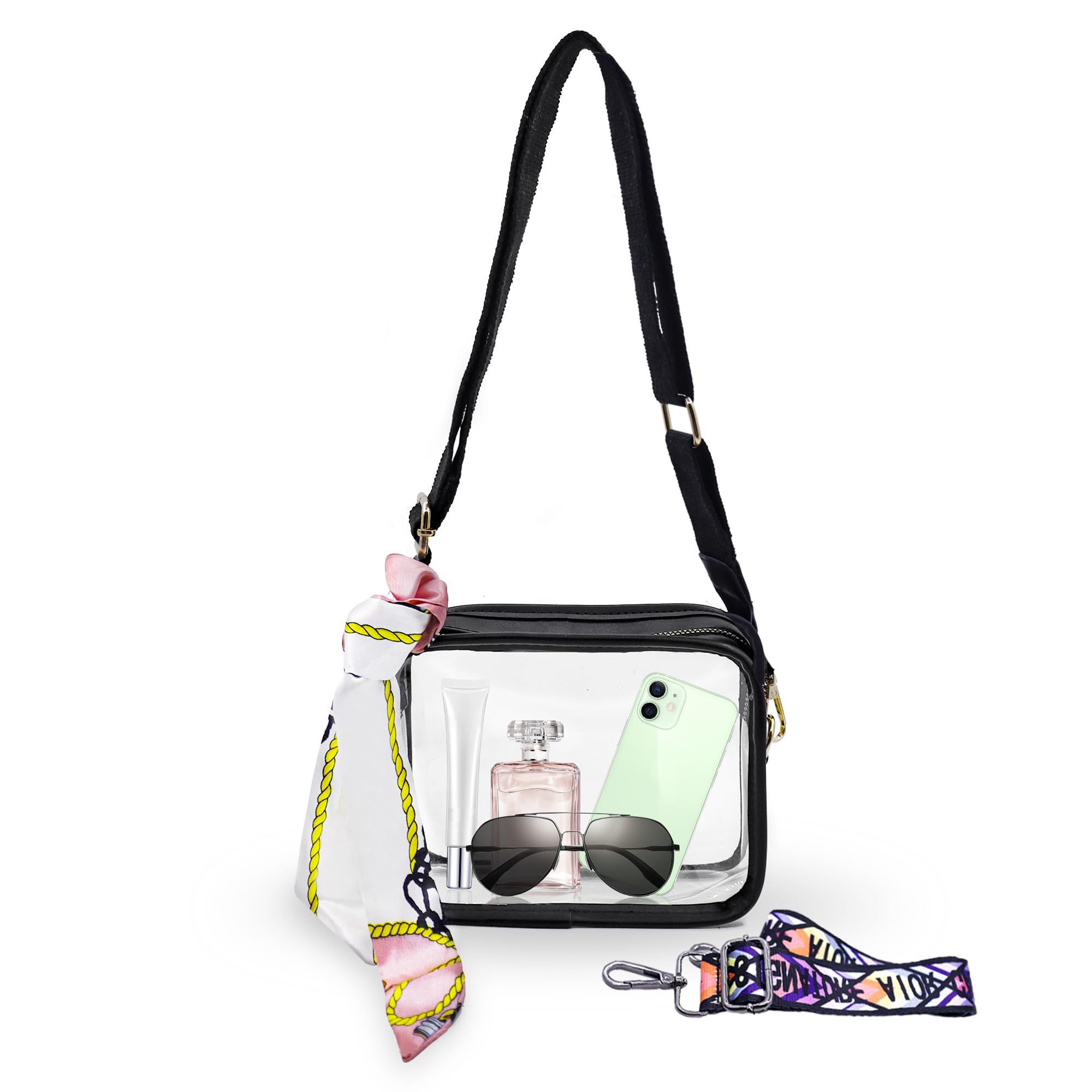 Snapklik.com : Golcellia Clear Bag Stadium Approved, Clear Purse For ...