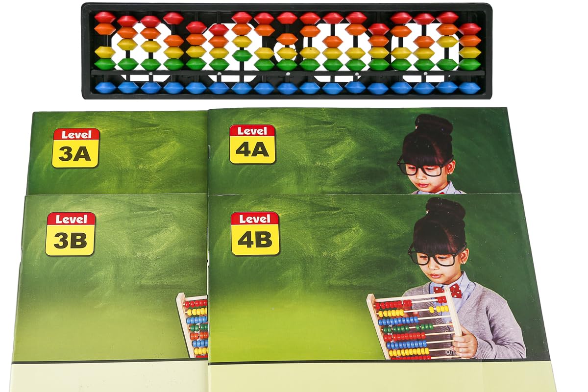 Buy Math Explorer Set: Abacus Books for Kids - Levels 3A & 3B, 4A & 4B ...