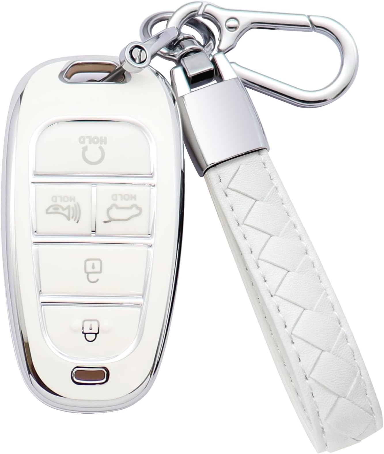 Amazon.com: Kespevn for Hyundai Key Fob Cover 5 Button Soft TPU with ...