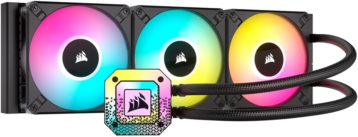 Amazon.com: CORSAIR iCUE Link H150i LCD Liquid CPU Cooler - 360mm AIO ...