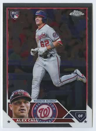 Amazon.com: 2023 TOPPS CHROME #187 ALEX CALL RC WASHINGTON NATIONALS ...