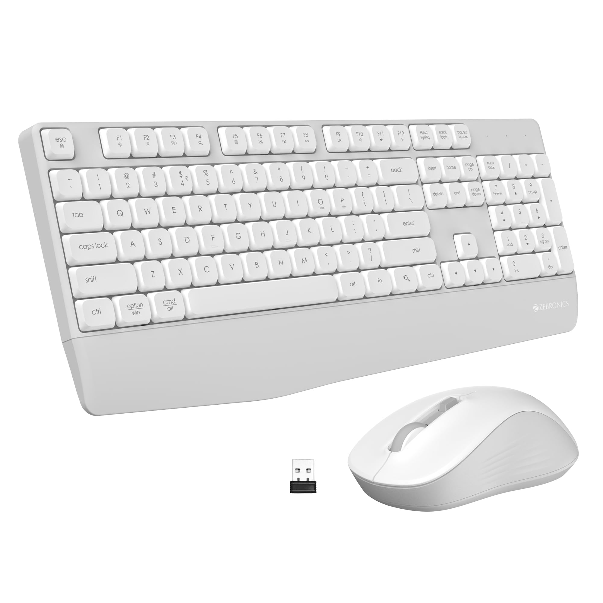 Amazon.in: Buy ZEBRONICS Companion 202 2.4GHz Wireless Keyboard & Mouse ...