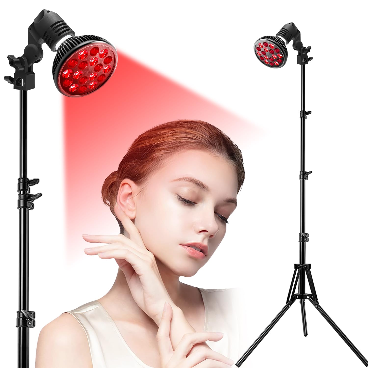 Amazon.com: Aumtrly Red Light Therapy Lamp for Body and Face Use, 660nm ...