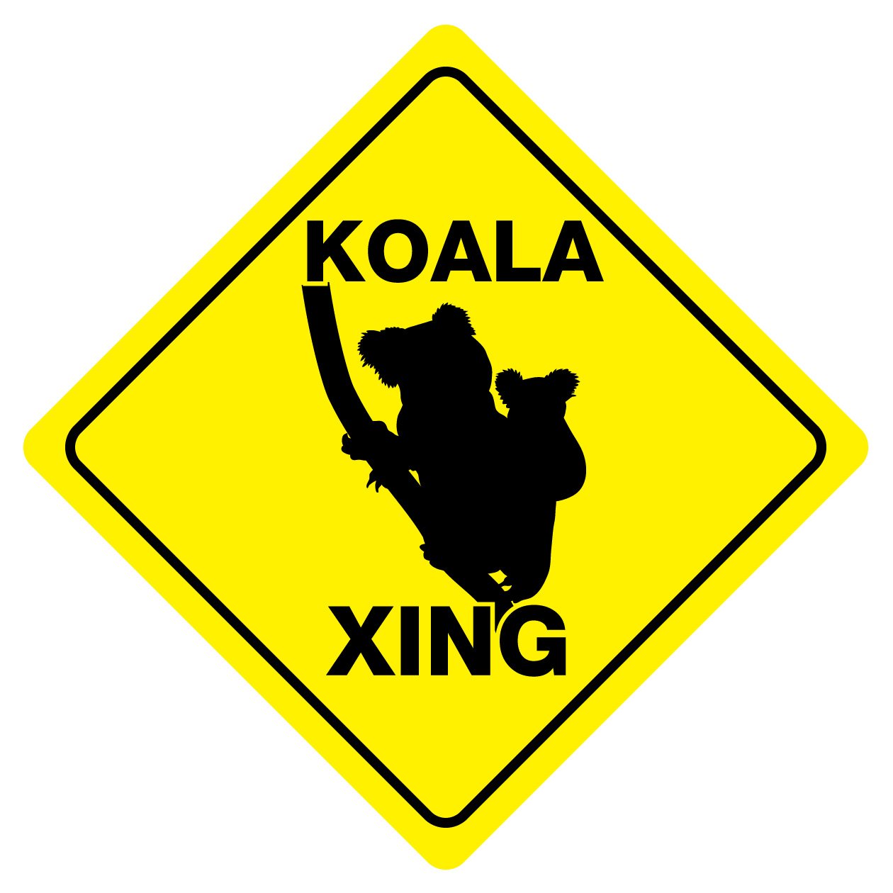 Koala Crossing Sign