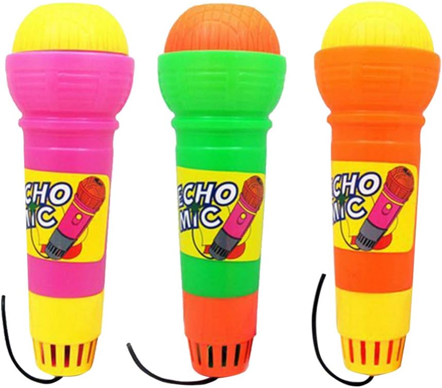 Toyvian 3pcs Echo Mic Magic Microphone Toy for Kids, Toddlers Party ...