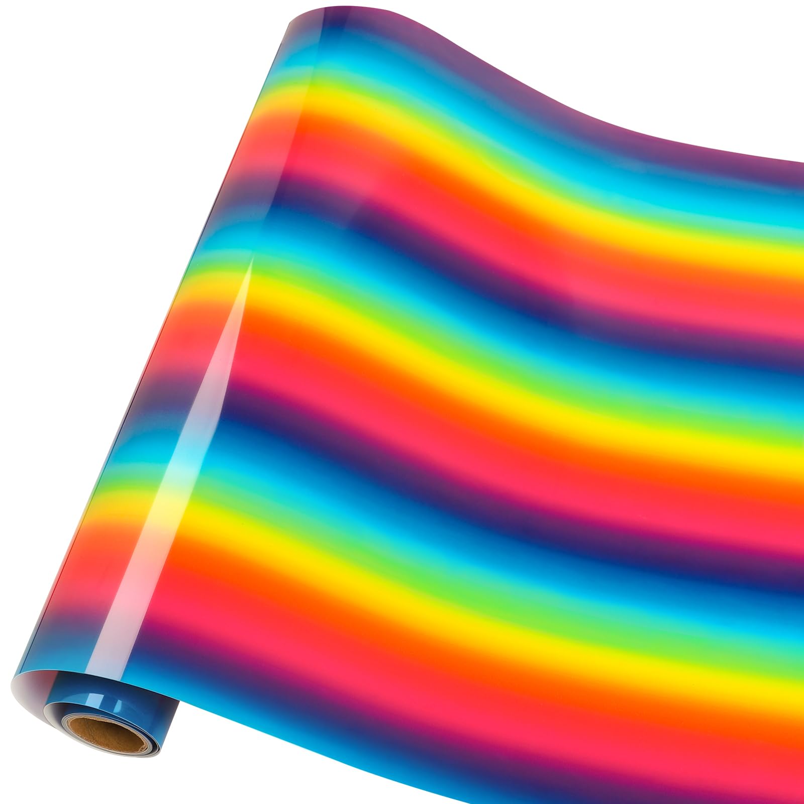 Amazon.com: WRAPXPERT Rainbow HTV Heat Transfer Vinyl 12''x12ft ...