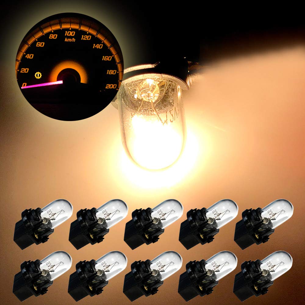 Amazon.com: SCITOO 10Pcs T10 194 Dash Light Bulbs Warm White 168 ...