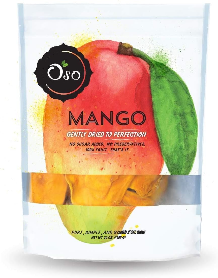 Amazon.com: Gourmet Grove - Natural Dried Mango Slices 18 OZ Pack of 3 ...