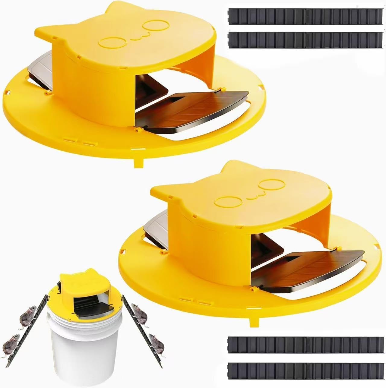 Amazon.com : Mouse Trap Bucket, Bucket Mouse Trap lid, Multi Catch ...