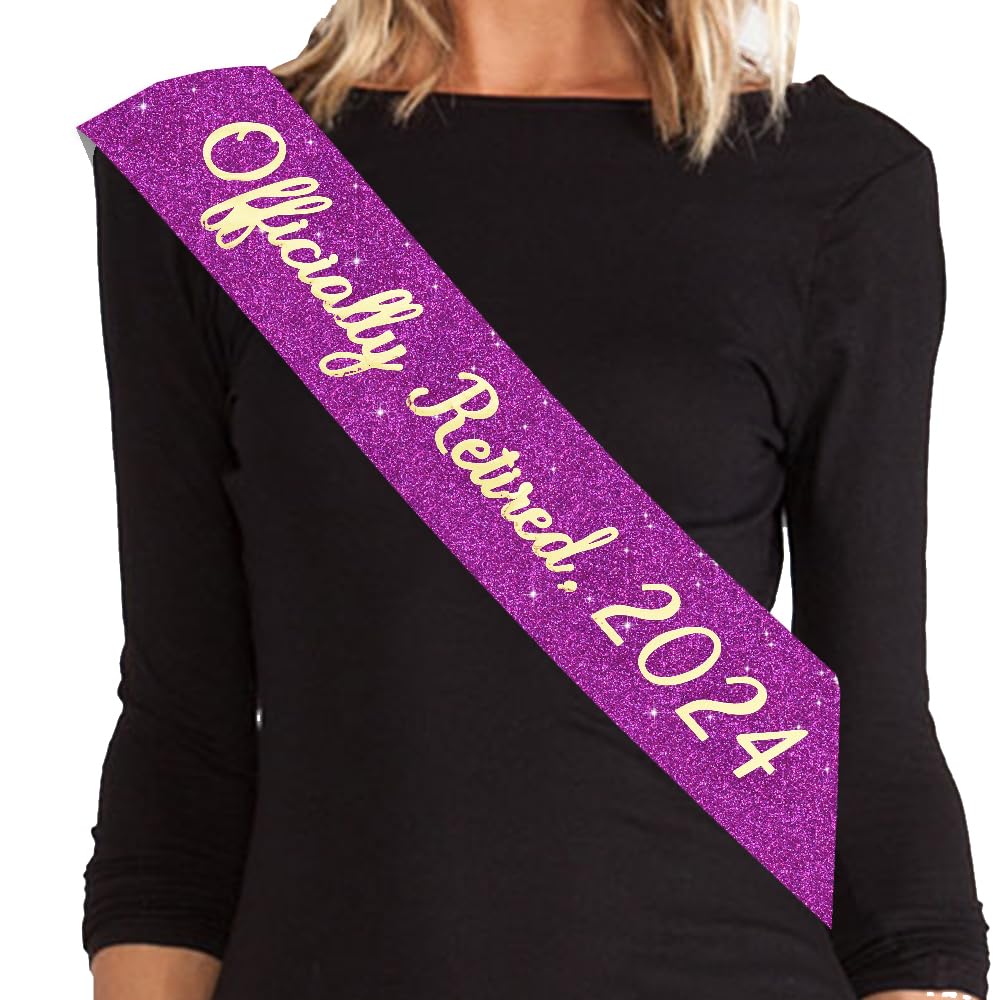 Amazon.com: Vuzvuv 2024 Retired Sash, Celebration Sash for Retirement ...