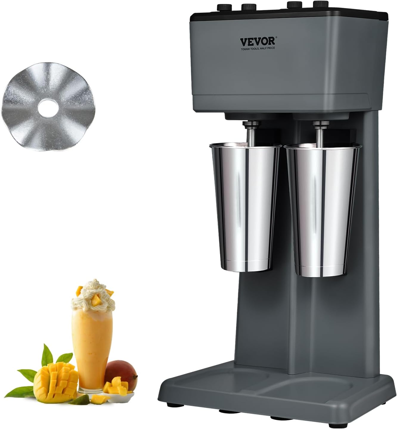 VEVOR Milkshake Maker, Electric Milkshake Machine, Drink Mixer Blender ...