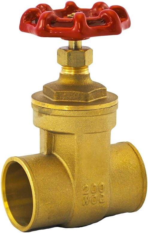 Amazon.com: 2" inch Brass CxC Gate Valve - Valve USA Inc : Industrial ...