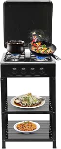 Amazon.com: Gas Stove 4 Burner Portable, Outdoor Stove with Removable ...