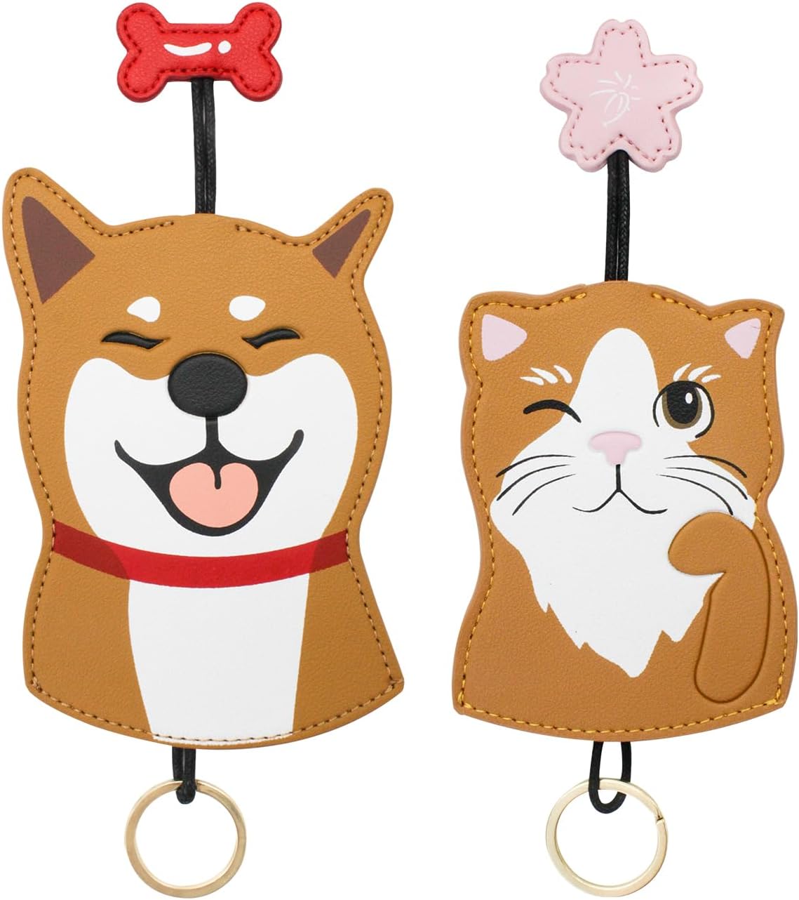 Amazon.com: Lingdeer 2PCS Personalized Protective Pull-Out Key Case ...