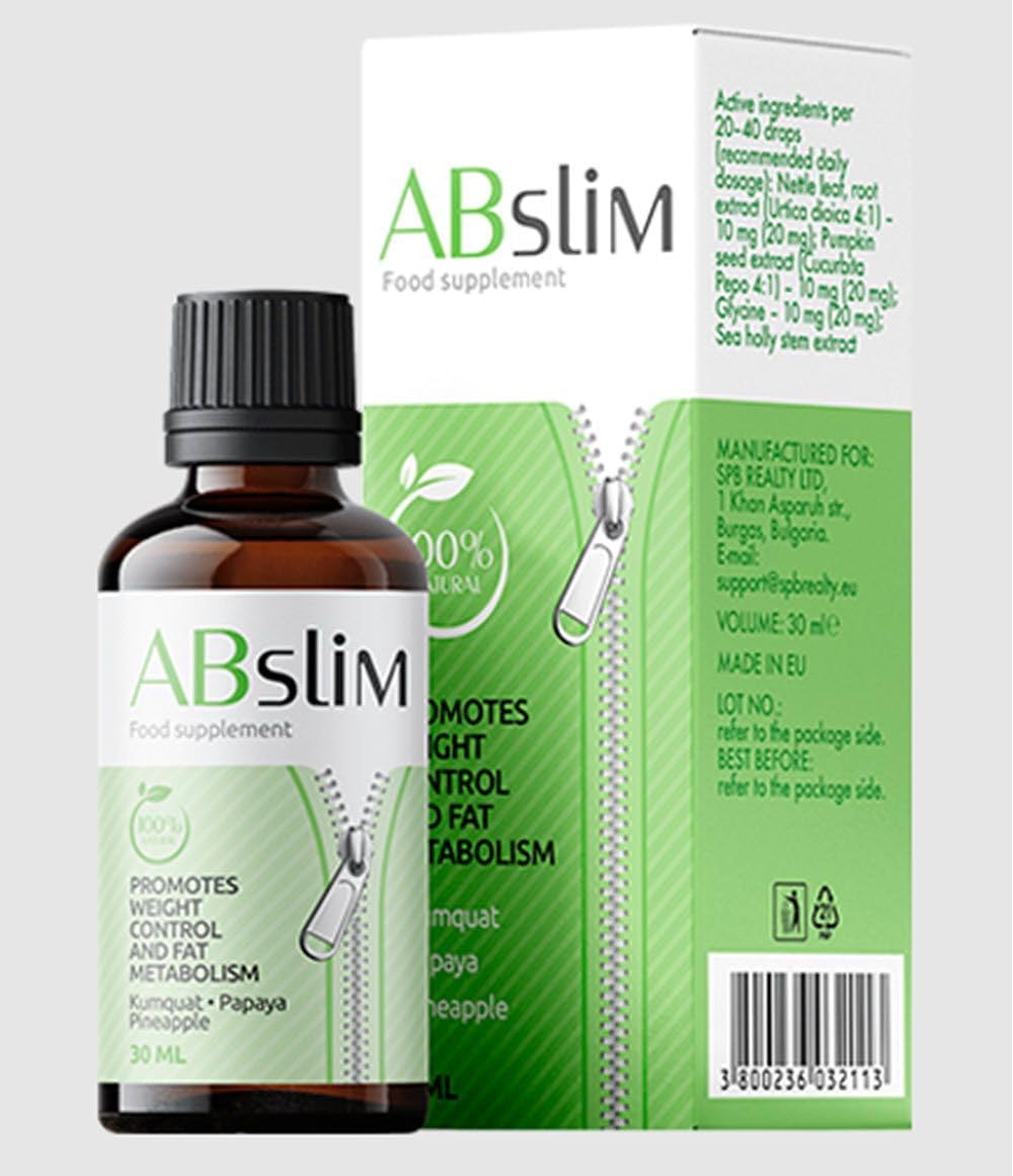 AB slim Tropfen, Nahrungsergänzungsmittel, 30 ml : Amazon.de: Drogerie ...