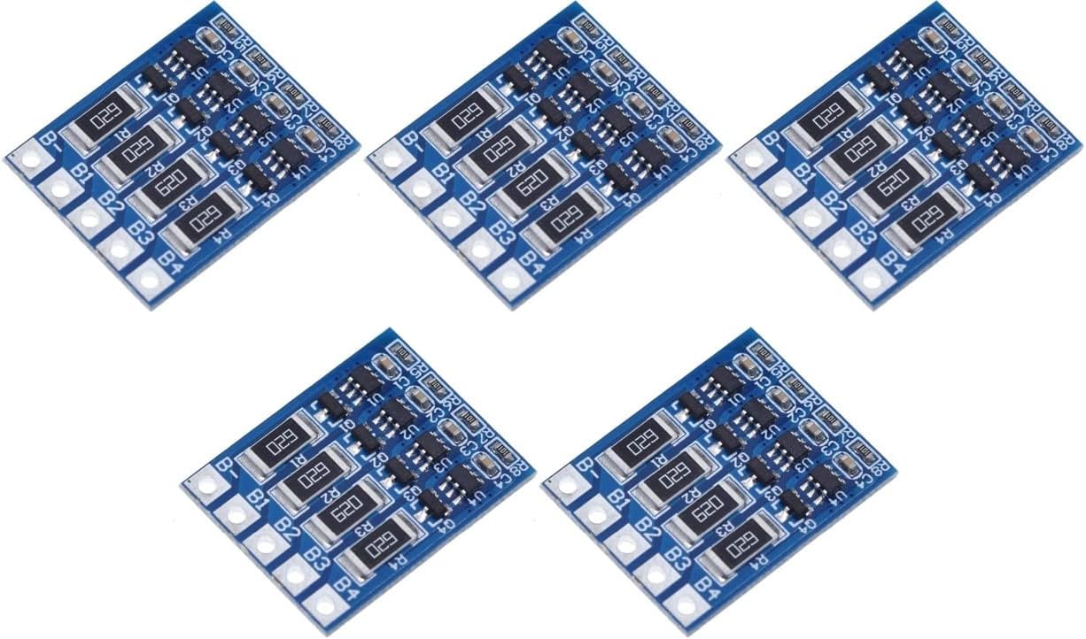 TECNOIOT 5pcs 4S BMS Balancer Lithium Li-ion 18650 Battery Protection Board Balancing : Amazon ...