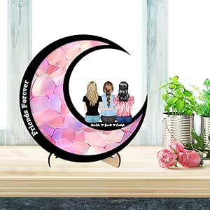 MHJUFGD Personalised Bestie Sister Friendship Sign Custom Portrait ...