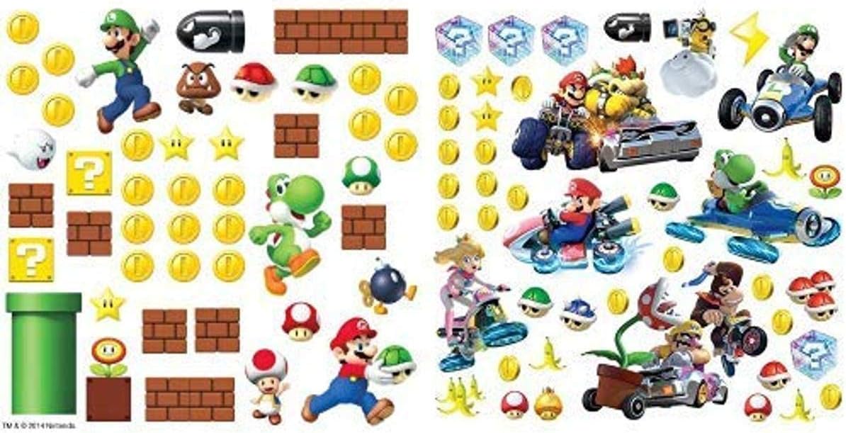 Autocollants Amovibles Sans Résidu Rooates RK2351SCS Nintendo Super ...