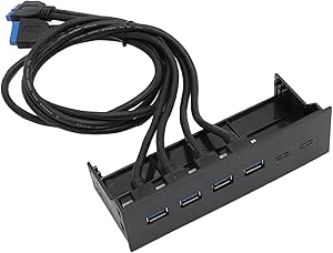Front Panel USB 3.0 Hub, 4 Ports 5.25 Inches USB Hub Optical Drive ...