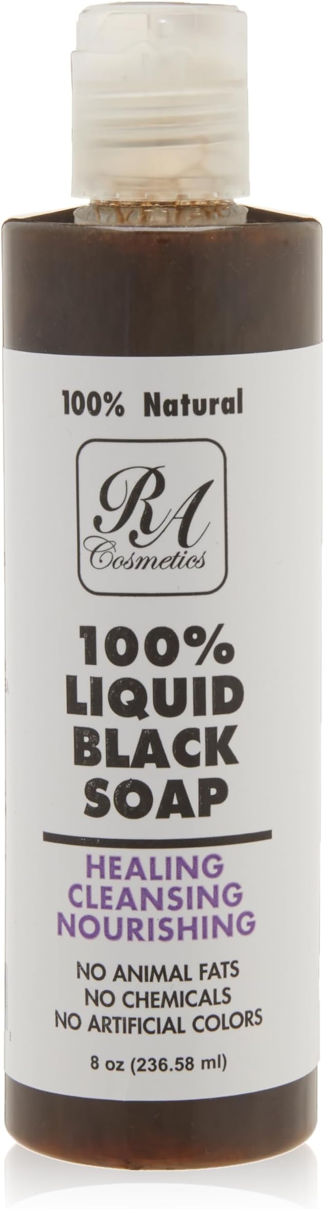 Amazon.com : RA COSMETICS 100% African Liquid Natural Black Soap - 8 oz ...