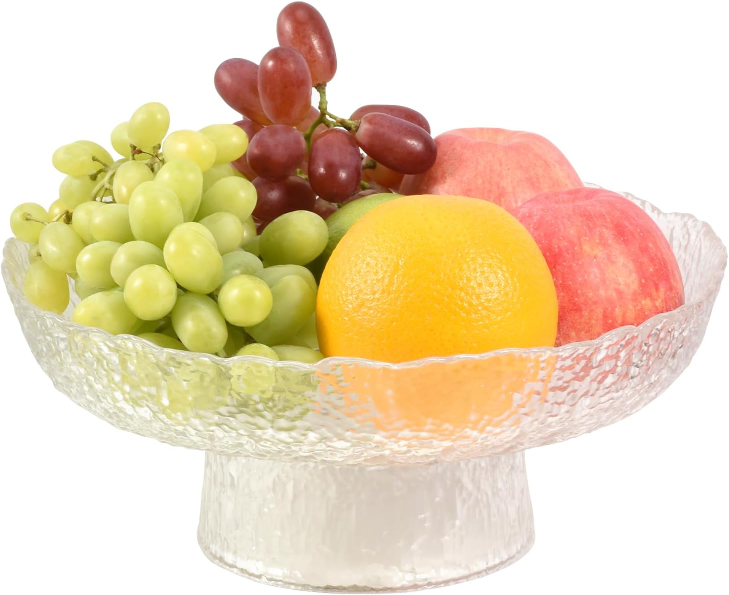 Amazon.com: Xeiwagoo Glass Fruit Bowl,Large Decorative Glass Bowl ...
