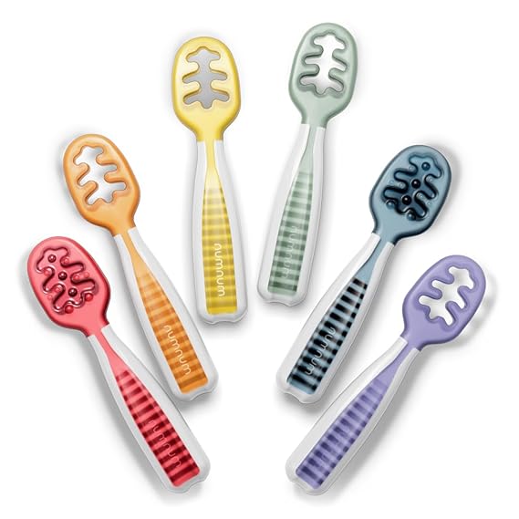 Amazon.com: NumNum Baby Spoons Set, Baby Essentials Pre-Spoon ...
