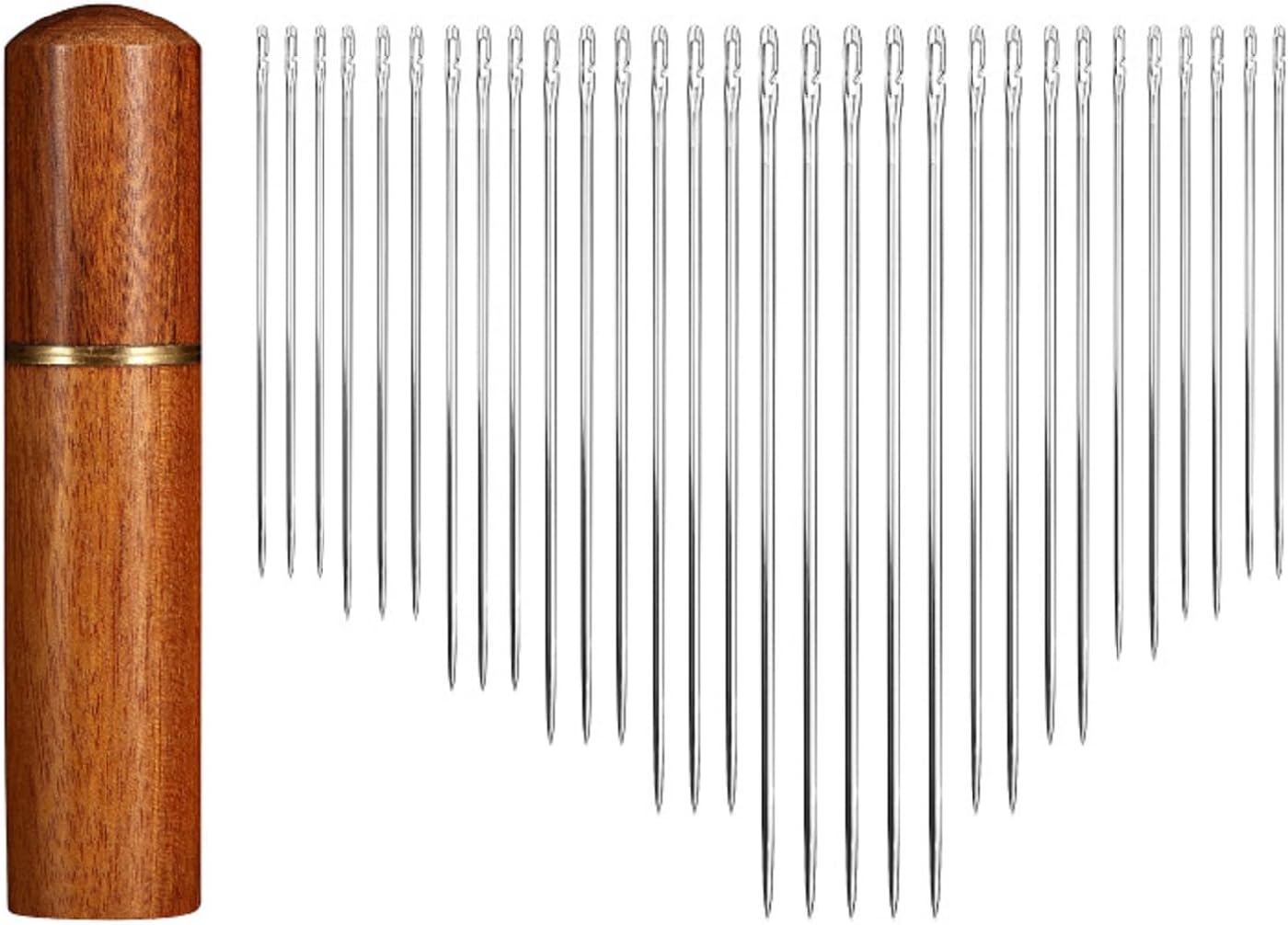 Amazon.com: 30 Pcs Self Threading Sewing Needles, 6 Sizes of Embroidery ...