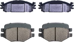 Amazon.com: EXPPOWER Replacement for Front and Rear Ceramic Brake Pads ...