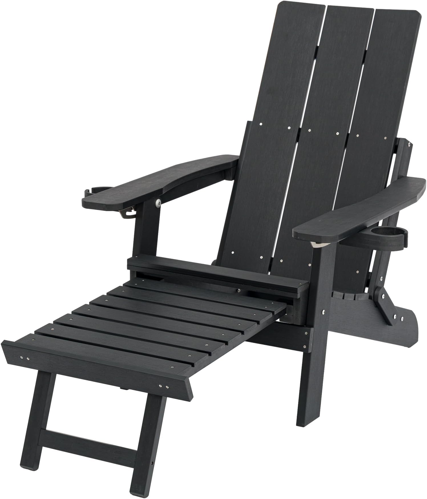 Amazon.com: Mega Casa Poly Lumber Adirondack Chair with Cup Holders ...