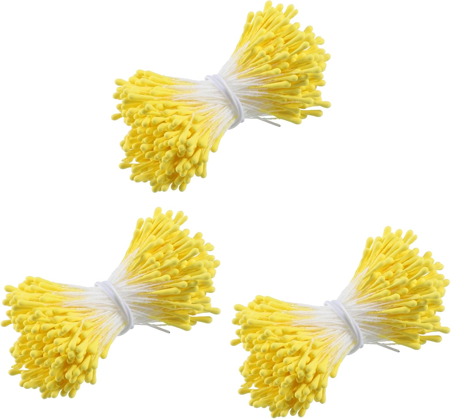 Amazon.com: 720 Pcs Flower Stamens, Yellow Stamens for Flower Making ...