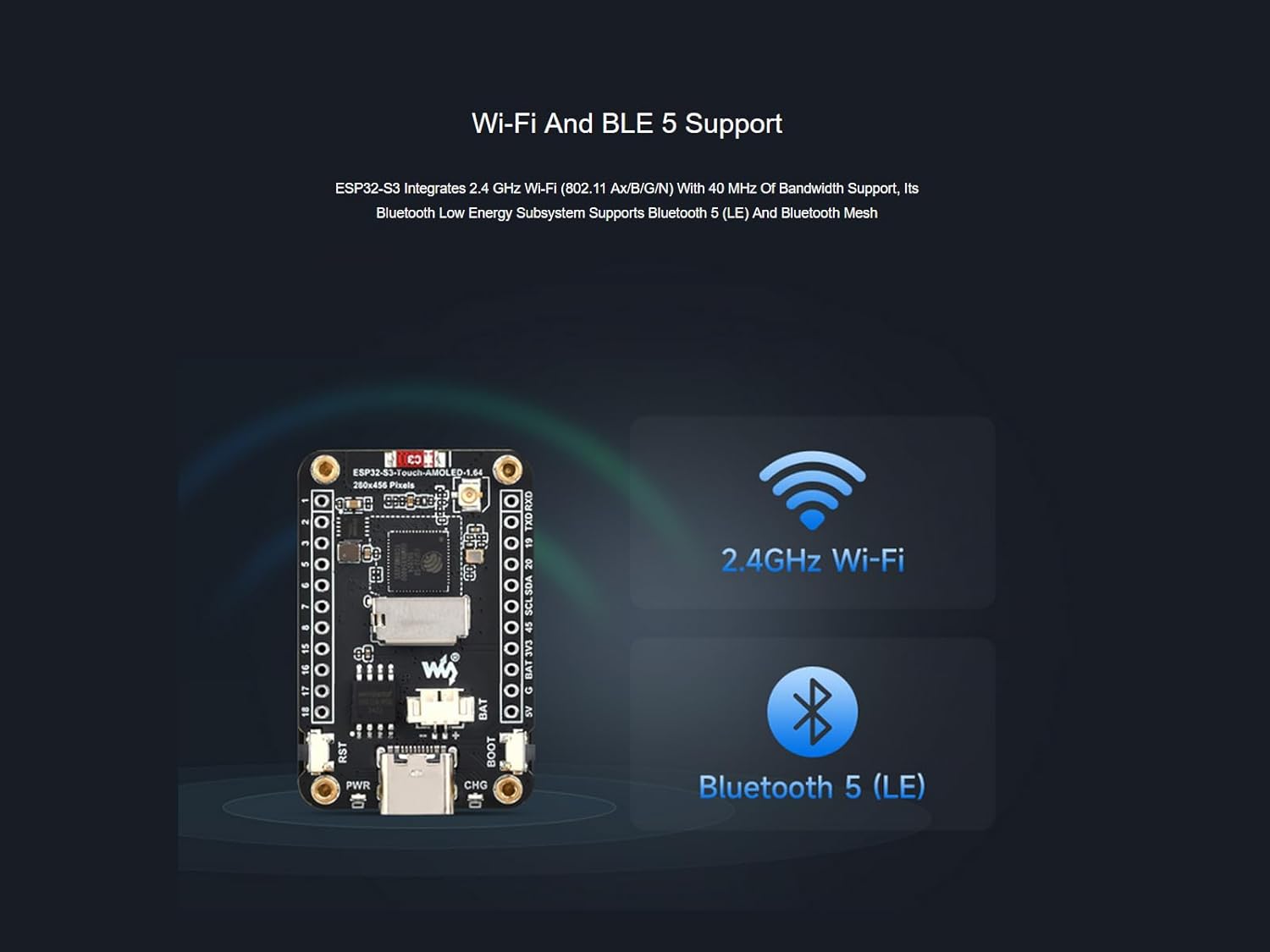 ESP32-S3 1.64inch AMOLED Touch Display Development Egypt | Ubuy