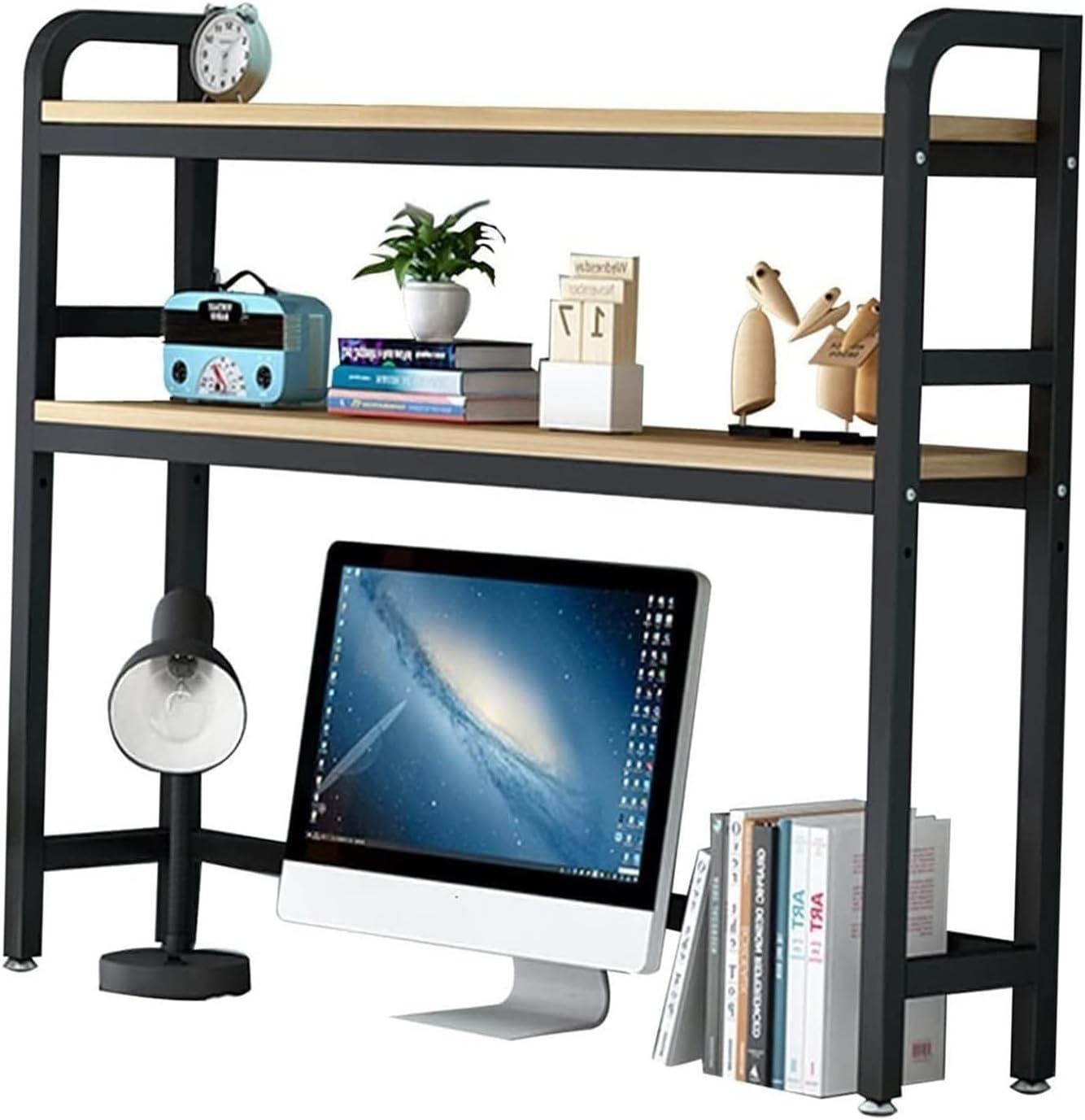 Adjustable Metal Desk Organizer Rack - 2-Tier Multipurpose Countertop ...
