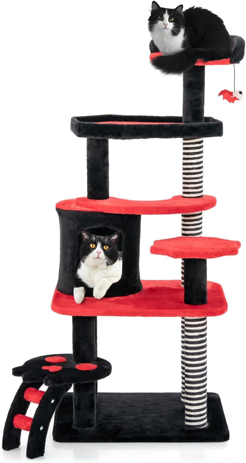 Amazon.com : PETSITE Gothic Cat Tree with Coffin Bed, 52 Inch Cat Tower ...