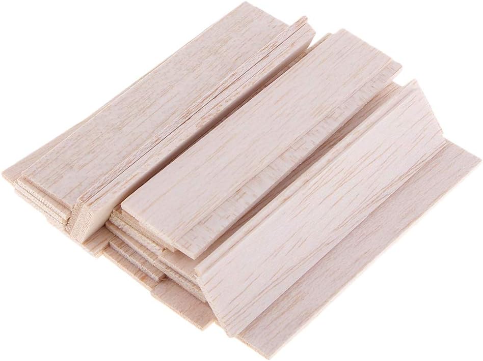 Amazon.com: 50/90/110/150/180mm Long Natural Balsa Sticks Strips For ...