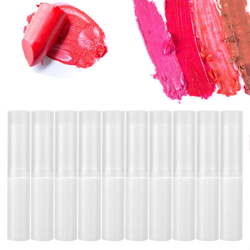 Amazon.com: 10pcs Frosted Empty Lipstick Tube, Slender Lip Balm Tube ...