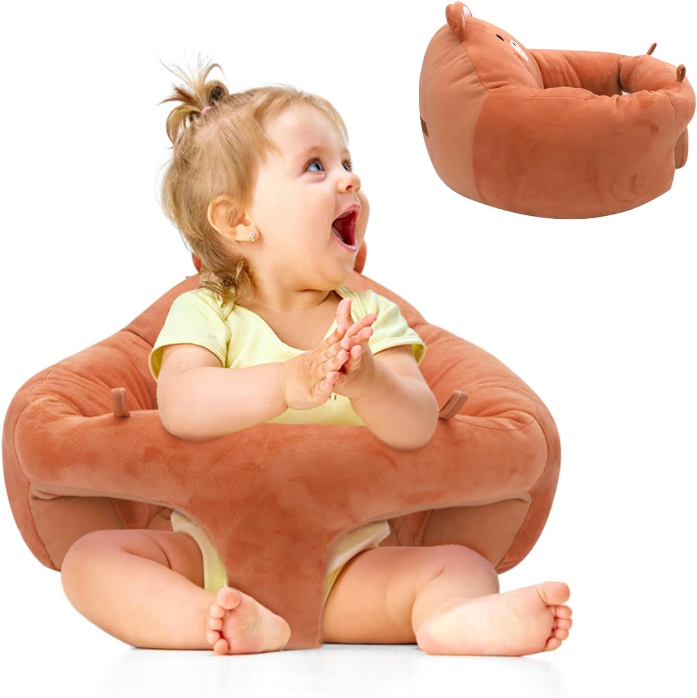 Amazon.com : Baby Seat Baby Sit up Chair Cartoon Animals Plush Sofa ...
