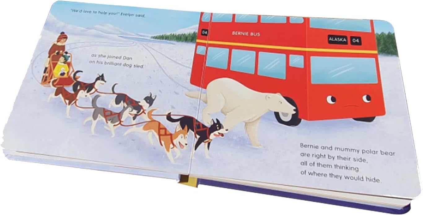 Indigo Jamm Mini Bernie Bus & Bernie bus goes to Alaska Book – BigaMart