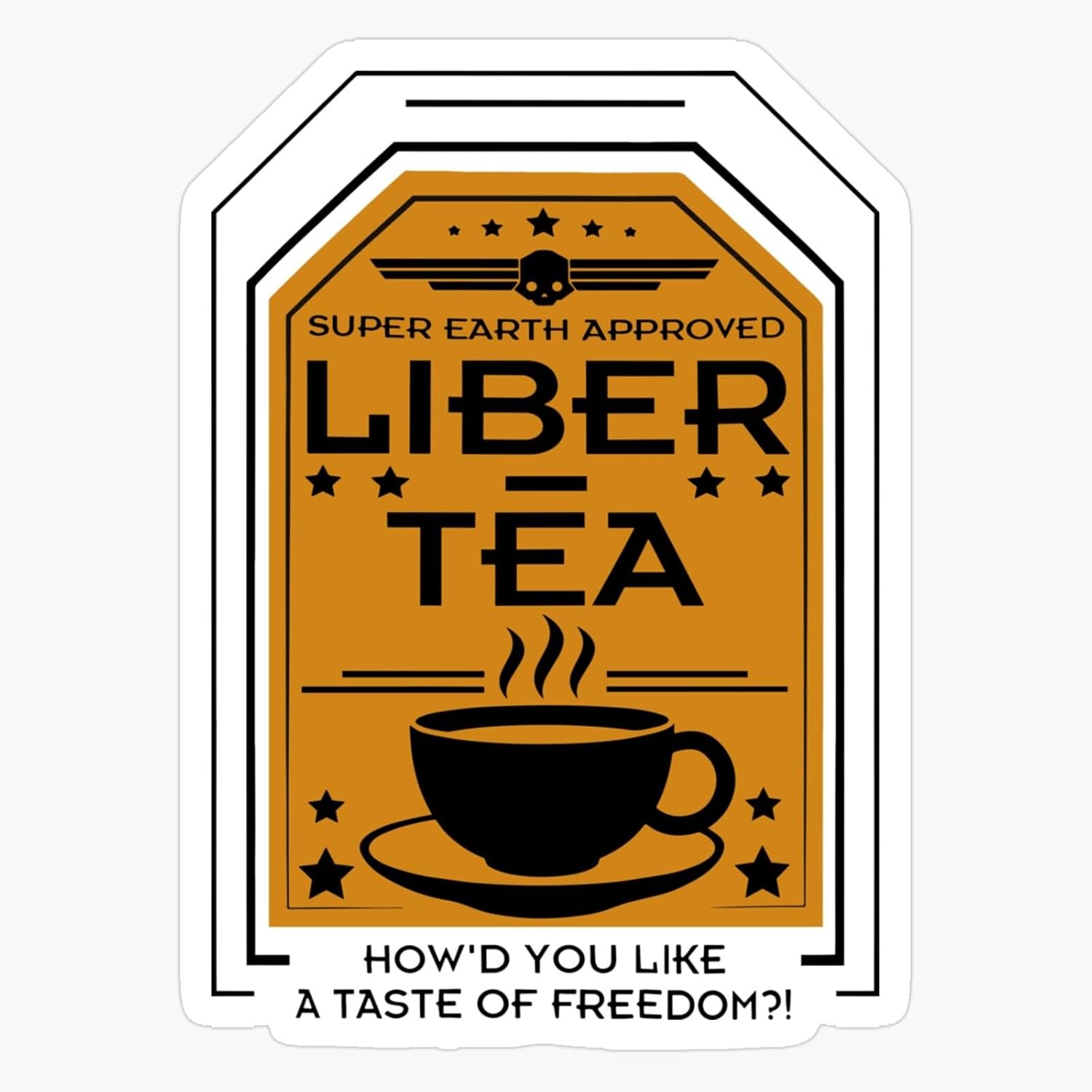 Amazon.com: Helldivers 2 Liber-Tea Sticker,Helldivers 2 Vinyl Sticker ...