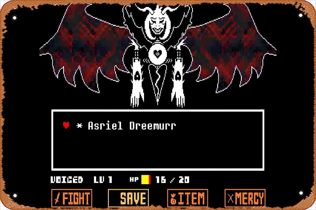 Amazon.com: Undertale CharaUndertale – Asriel Dreemurr God of ...