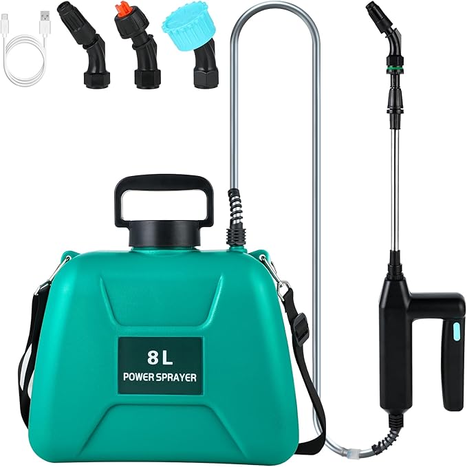 Amazon.com : 2 Gallon Battery Powered Garden Sprayer: Electric Power ...