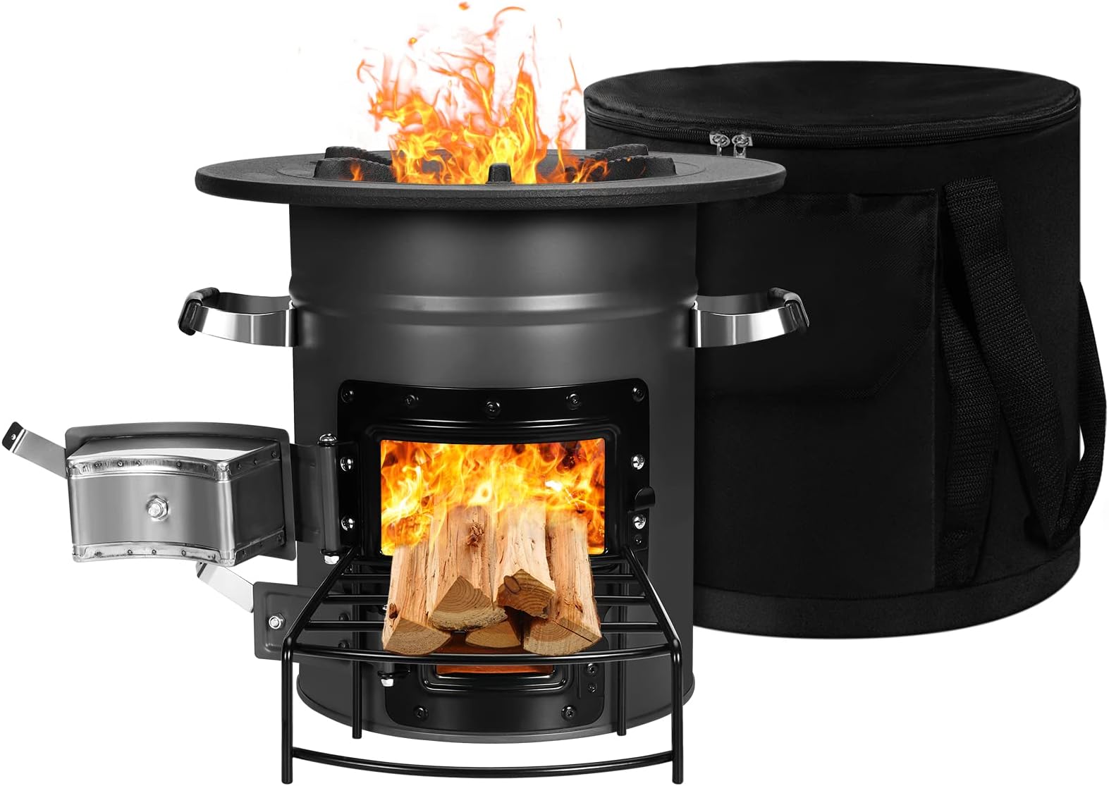 Amazon.com: Onlyfire Camping Rocket Stove Outdoor Portable Wood Burning ...