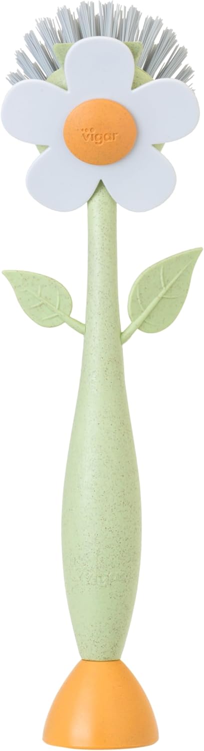 Amazon.com: Vigar Florganic Daisy-Shaped Dish Brush, a Dish Brush with ...