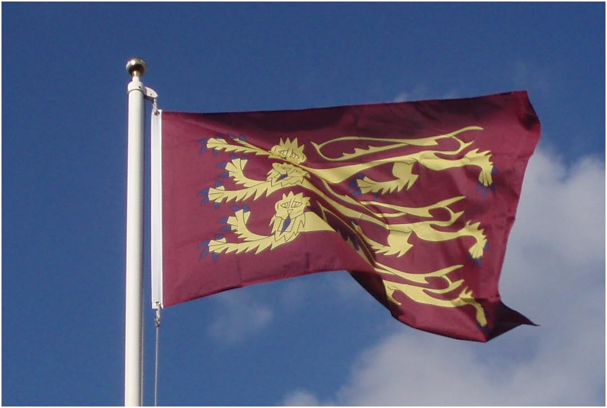 5FT X 3FT ENGLAND HISTORIC (RICHARD THE LION HEART) DOUBLE STITCHED ...