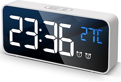 Acctim Rialto Stylish Radio Controlled Alarm Clock Displaying Time ...